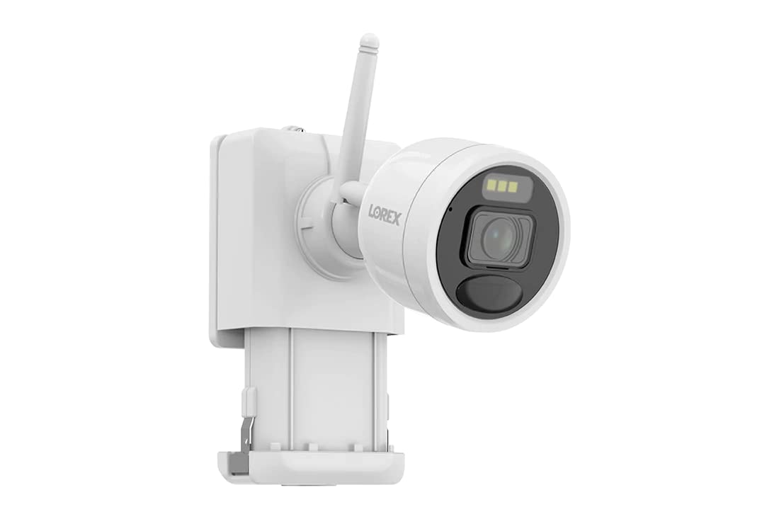 Lorex 2K Wire Free Security Camera – Outdoor & Indoor Add on Battery Operated Camera Wireless Surveillance System for Home & Business – Active Deterrence, Person Detection – Requires Base