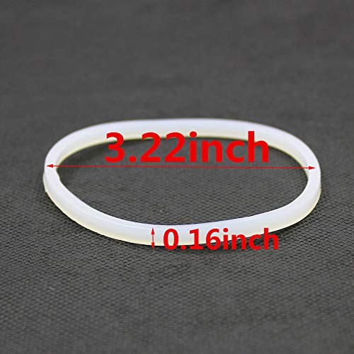 Anbige 4PCS White Rubber Sealing O-Ring Gasket Replacement Parts ,Compatible with Ninja Juicer Blender Replacement Seals (4 3.22inch gaskets)
