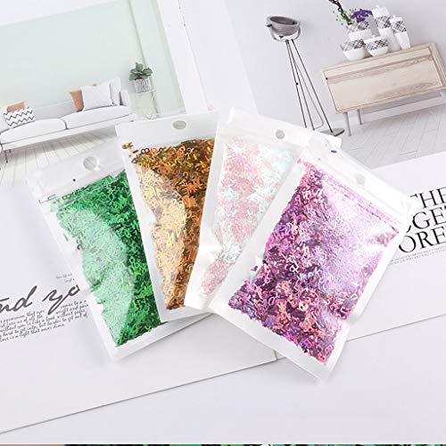 Alphabet Holographic Laser 26 English Letters Mixed Chunky Glitter for DIY Epoxy Resin Crafts Festival Letters Sequins