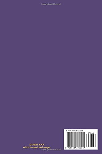 Address Book | Sugar Skull Purple: Small Address Book with Alphabetical Tabs to Record Phone Numbers, Addresses, Emails, Birthdays and Notes