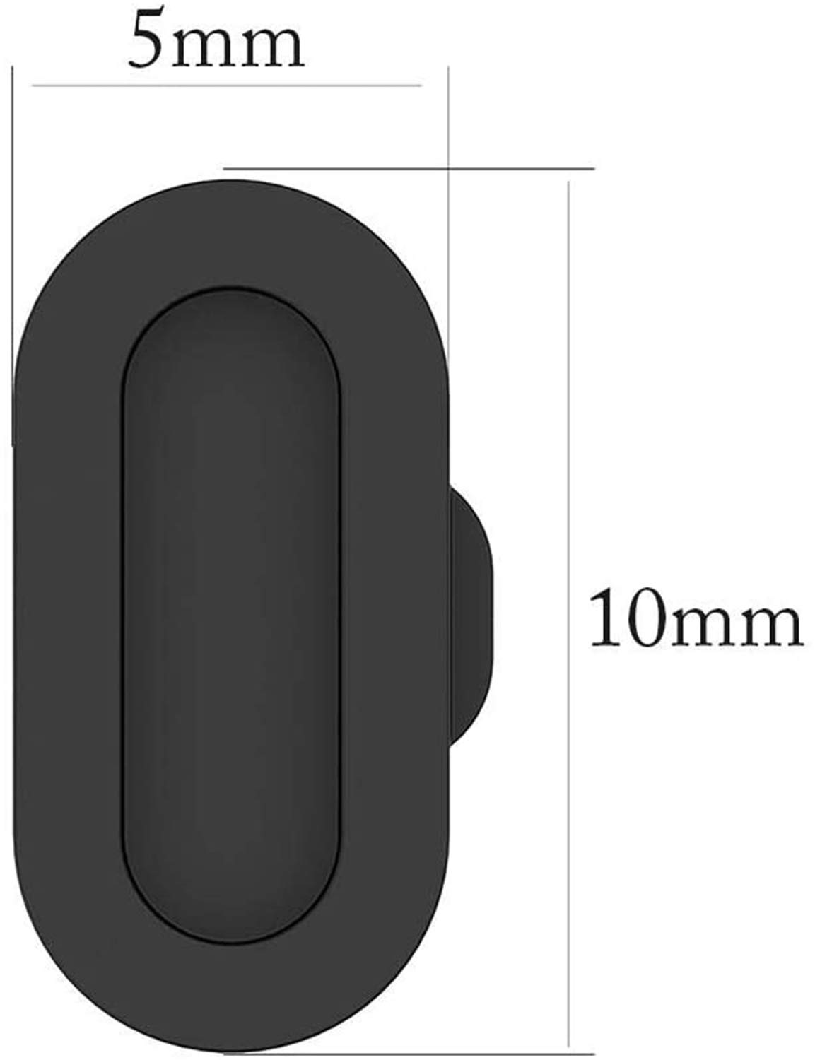 TOKERSE 10 Pack Dust Plug Compatible with Garmin Fenix 8 7 7S 7X 6 6S 6X Pro 5 5S 5X Plus/Vivoactive 3/4/Venu Sq/Forerunner 245/935 Silicone Charger Port Protector Anti Dust Plugs Caps Cover - Black