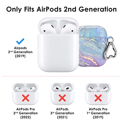 Velvet Caviar Neon Green AirPod Case - Cool Cover for Boys, Men, Girls with Keychain - Protective Hard Cases Compatible with Apple Airpods 1/2