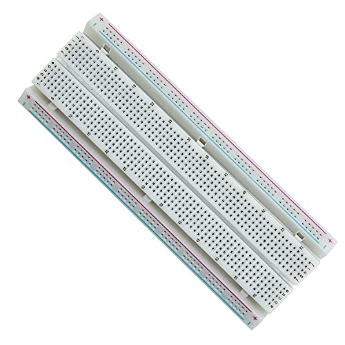 MMOBIEL 3 Pcs 830 Point Solderless PCB Breadboard Prototype Circuit Kits Compatible with DIY Arduino, Raspberry Pi 2 3 4 Projects Proto Shield Distribution Connecting Blocks
