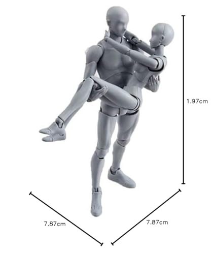 Action Figures Body Kun DX & Body-Chan DX PVC Figure Model Drawing for SHF S H Figuarts (Female+Male) with Box