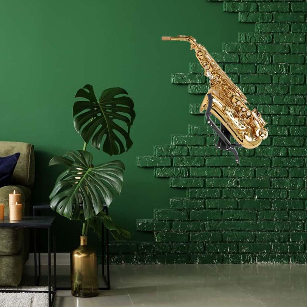 Alto Saxophone Stand - Saxophone Wall Mount - Holds Alto/Tenor Saxophones Securely - Saves Space in the Room