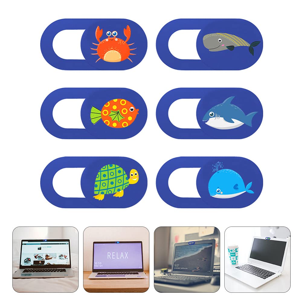 SOLUSTRE 6Pcs Lens Cover Adhesive Webcam Cover Laptop Camera Cover Camera Cover for Camera Cover Camera for Computer Camera Front Slider abs Sticker