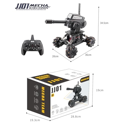 VANLINNY Robot Kits,360° Drifting RC Tank Toy,Science Projects for Ages 8-12,STEM Educational Kit for Beginner,10 mph Fast DIY Remote Control Car,Programmable/Rechargeable, for Birthday.