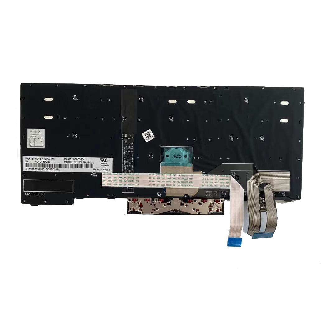 Laptop Replacement Backlight Keyboard for Lenovo Thinkpad L380 E480 Yoga L390 Yoga T490 T495 L480 T480S 01YP360 01YP280 01YP440 01YP520