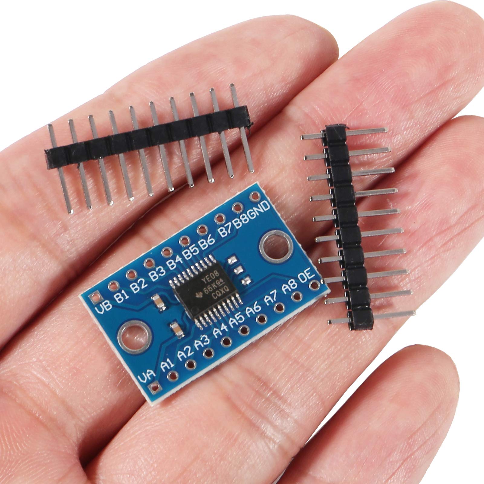 Dorhea 10PCS TXS0108E 8 Channel Level Conversion Module High Speed Full Duplex 8 Way Bi-Directional Converter 8-Bit Logic Level Module Shifter 3.3V 5V Compatible with Raspberry Pi
