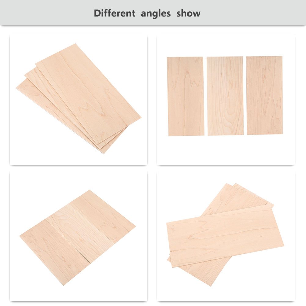 3Pcs Guitar Head Veneers, Maple Guitar Headplate for Guitar Luthiers Replacement Tool Maple Wood Veneer Maple Veneer Maple Veneer Maple Veneer