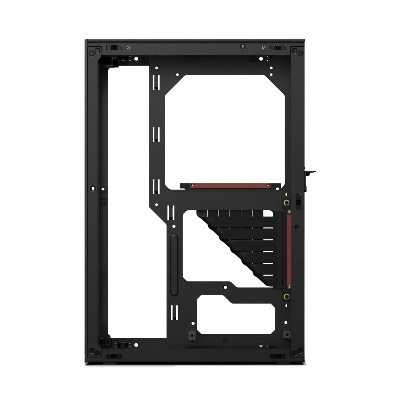SSUPD Compatible Riser Flachband-Kabel - PCIe 4.0, 140mm, Schwarz