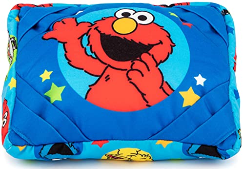 Jay Franco Sesame Street Hi Elmo Small Tablet Pillow- Soft Holder Rest Support Pillow Features Cookie Monster, Big Bird, & Oscar The Grouch (Official Sesame Street Product)