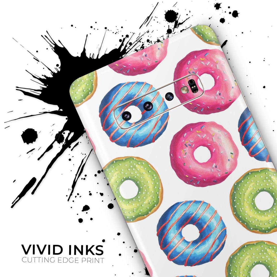 DesignSkinz Yummy Colored Donut Galore Protective Vinyl Decal Wrap Skin Cover Compatible with The Samsung Galaxy S20 (Screen Trim & Back Glass Skin)