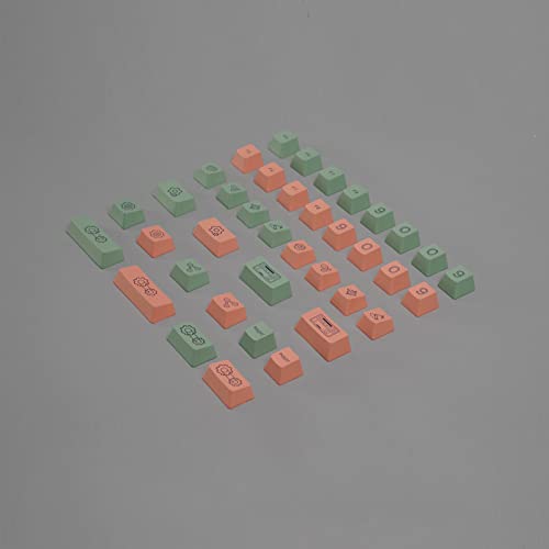 Akko Novelty Keycaps Set, 9009 Theme Retro R2 Industrial Style OEM Profile PBT Sublimation Including 1.75u Shift Keys for 84/68 Layout Mechanical Keyboards