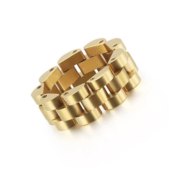 18K Gold Plated Watch Band Style Ring (8)