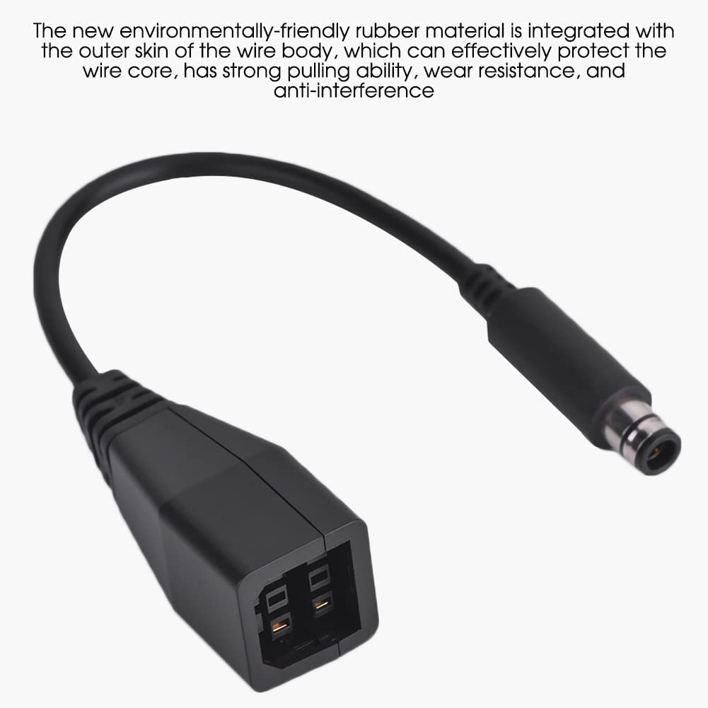 Adapter Power Supply Converter Transfer Cable Cord for Xbox 360 to Xbox 360E,Stable Game Console Power Supply Adapter Converter Cord for Microsoft for Xbox 360