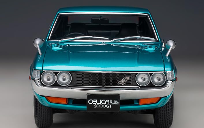 1973 Celica Liftback 2000GT (RA25) RHD (Right Hand Drive) Turquoise Blue Metallic 1/18 Model Car by Autoart 78767