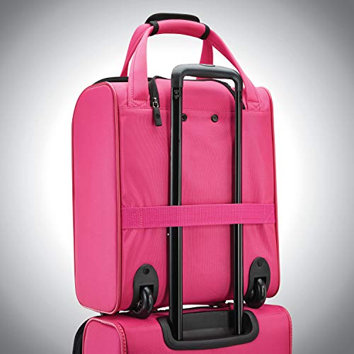 American Tourister 4 Kix Expandable Softside Luggage, Pink, Underseater