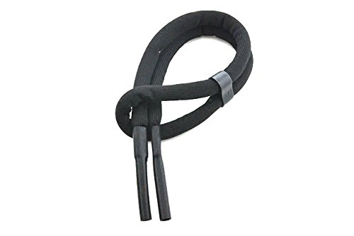 Adjustable Sports Sunglasses Safety Holder Floating Retainer Strap Eyewear Retainer, Black, Pack of 2