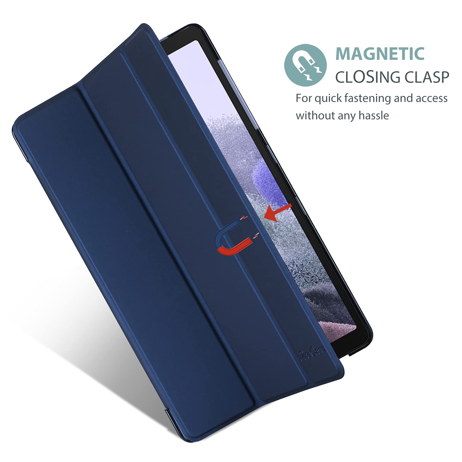 ProCase Cover for Samsung Galaxy Tab A7 Lite 8.7 Inch 2021 Tablet Model SM-T220/T225/T227,Slim Stand Hard Back Shell Protective Case for Galaxy Tab A7 Lite 8.7" -Navy