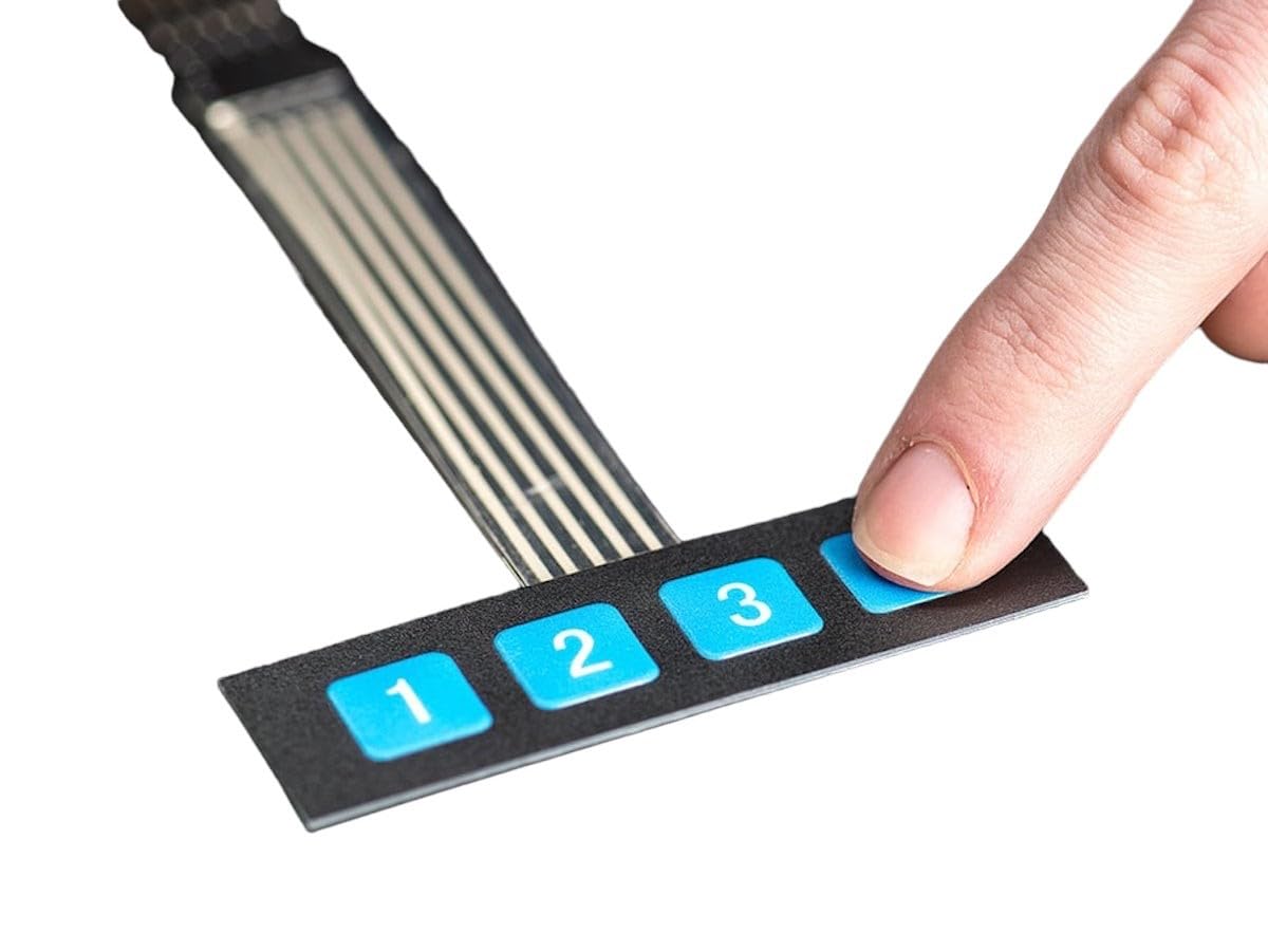 Adafruit Membrane 1x4 Keypad + Extras [ADA1332]