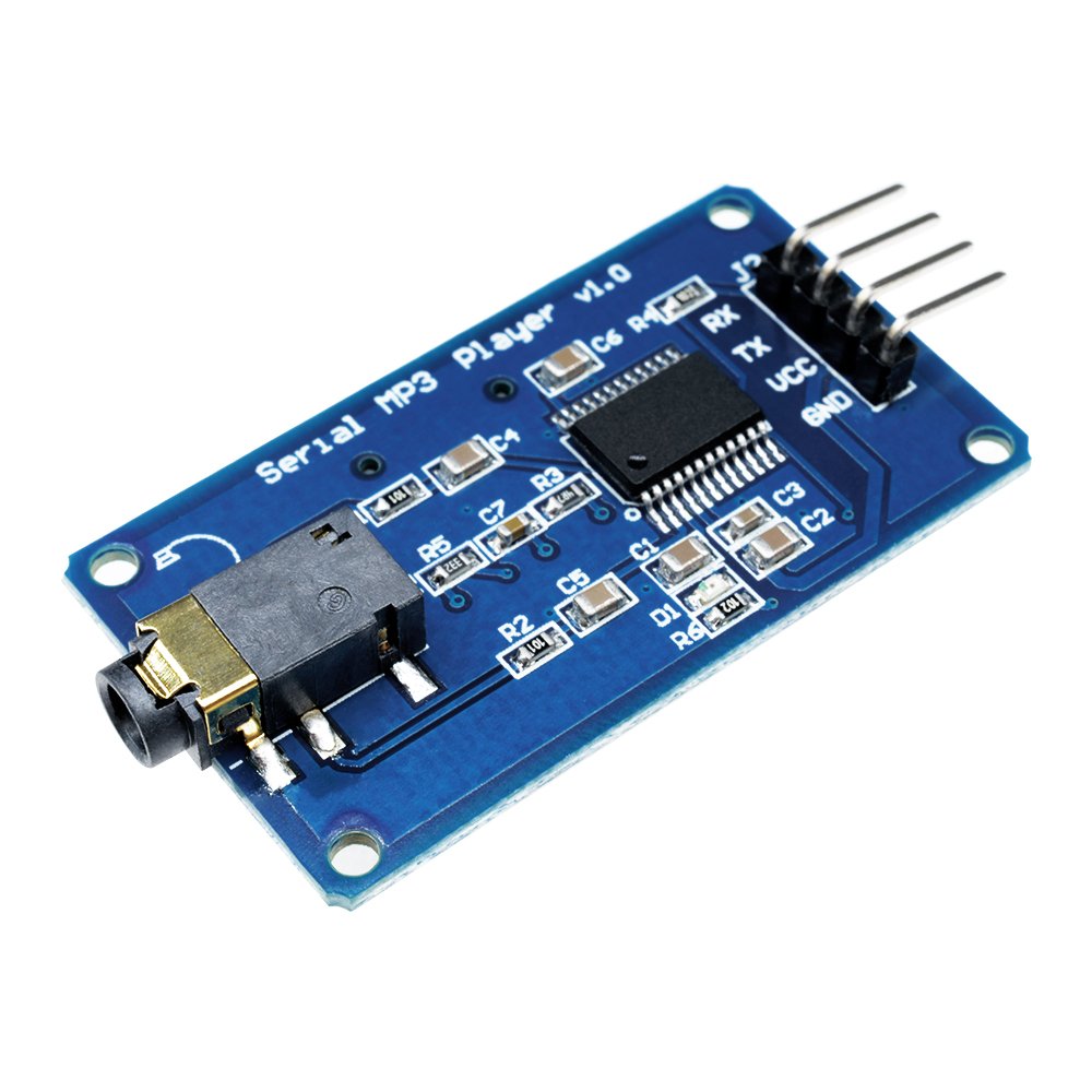 Aideepen YX5300 UART Control Serial MP3 Music Player Module Support MP3 / WAV Micro SD/SDHC Card/AVR/ARM/PIC