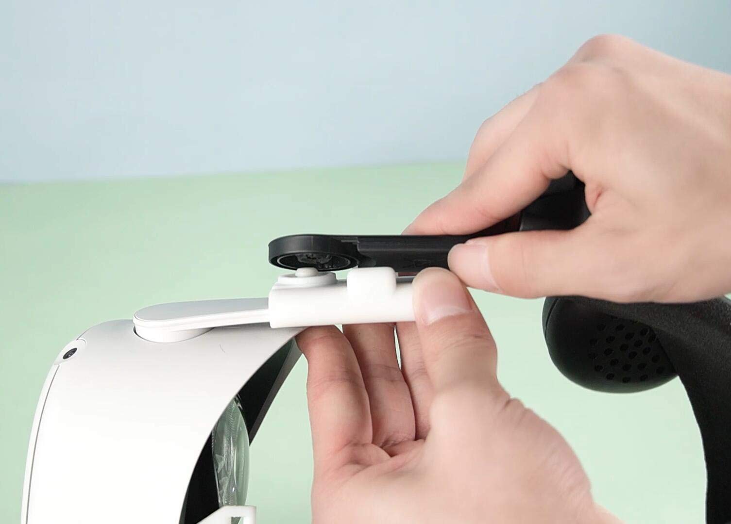 Adapter for Installing The HTC Vive Deluxe Audio Strap on Oculus Quest 2 Gen/Adapters for Oculus Quest 2 Gen Replacement Strap-White Color (Designed Only for Quest 2 Gen)