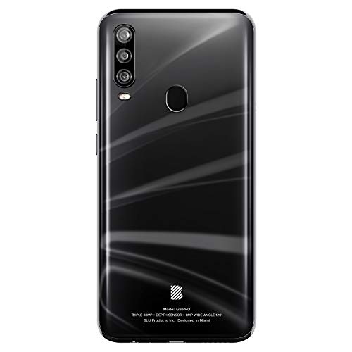 BLU G9 Pro -6.3” Full HD Smartphone with Triple Main Camera, 128GB+4GB RAM -Black