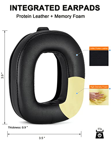 A40 TR Mod Kit β defean Replacement Earpads and Headband Compatible with Astro Gaming A40 TR Headset,Ear Cushions, Upgrade High-Density Noise Cancelling Foam, Added Thickness (Black Protein)