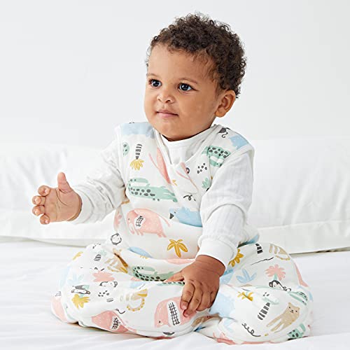 Duomiaomiao Baby Sleep Sack 12-24 Months 100% Cotton 1.5 TOG Four Season Baby Wearable Blanket, Breathable Comfy Toddler Sleeping Sack