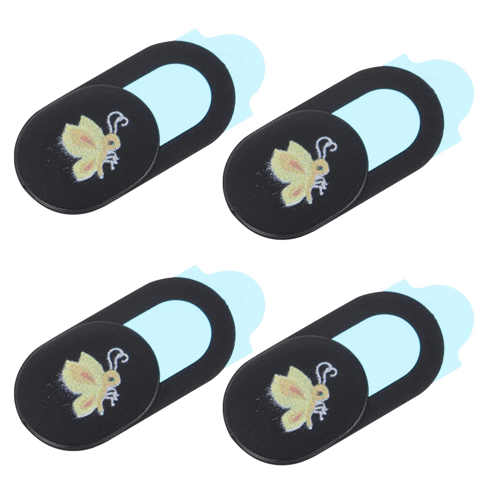 SOLUSTRE 4Pcs Camera Privacy Cover Professional Webcam Cover Camera Safety Covers Laptop Webcam Cover Protects Your Privacy Online Webcam Cover Slide Web Camera Covers Beer abs Cell Phone