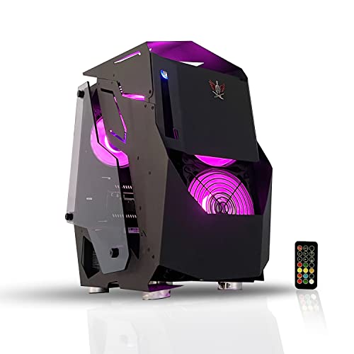 Alarco Gaming PC Desktop Computer Intel i5 3.10GHz,8GB Ram,512 GB SSD,Windows 10 pro,WiFi Ready,Video Card Nvidia GTX 650 1GB, 5 RGB Fans with Remote