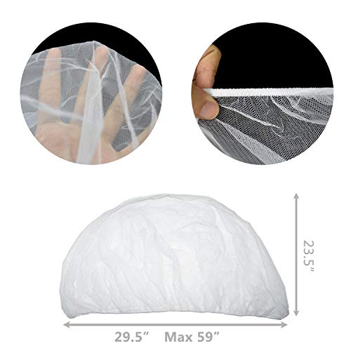 2 Pack Mosquito Net for Baby Strollers, Carriers, Car Seats, Cradles, Pack'n'Plays, Cribs,Bassinets & Playpens. High Density Baby Insect Netting Elastic & Breathable