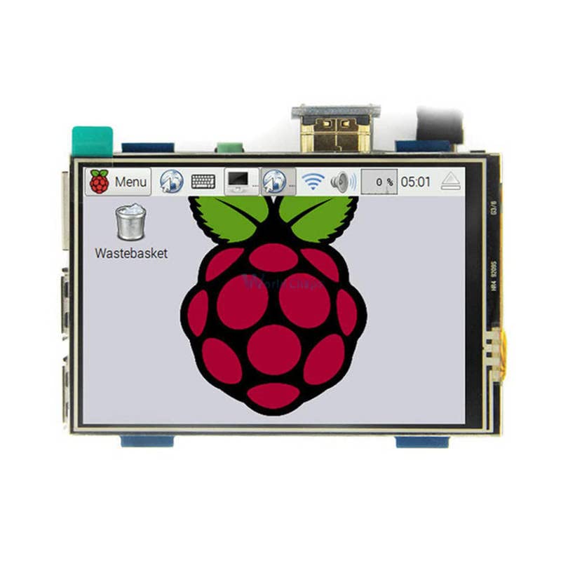 3.5 inch LCD USB Touch Screen Real HD 1920x1080 LCD Display Module Physical Resolution 480x320 for Raspberri 3 Model B