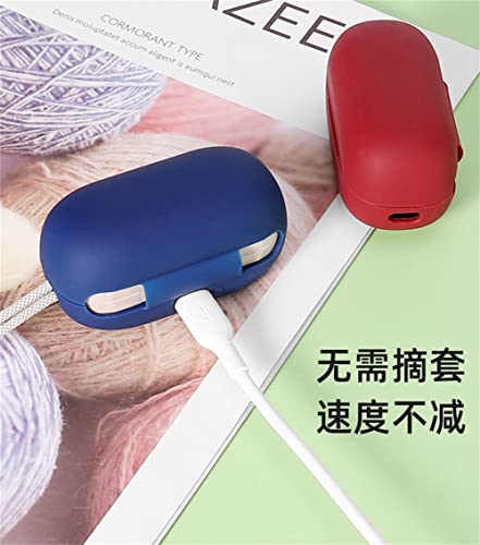 2 Pack DAYJOY Soft Silicone Protective Case Cover Compatible with JBL Reflect Mini NC Earphone, Protective Skin Sleeve(Black+Blue)