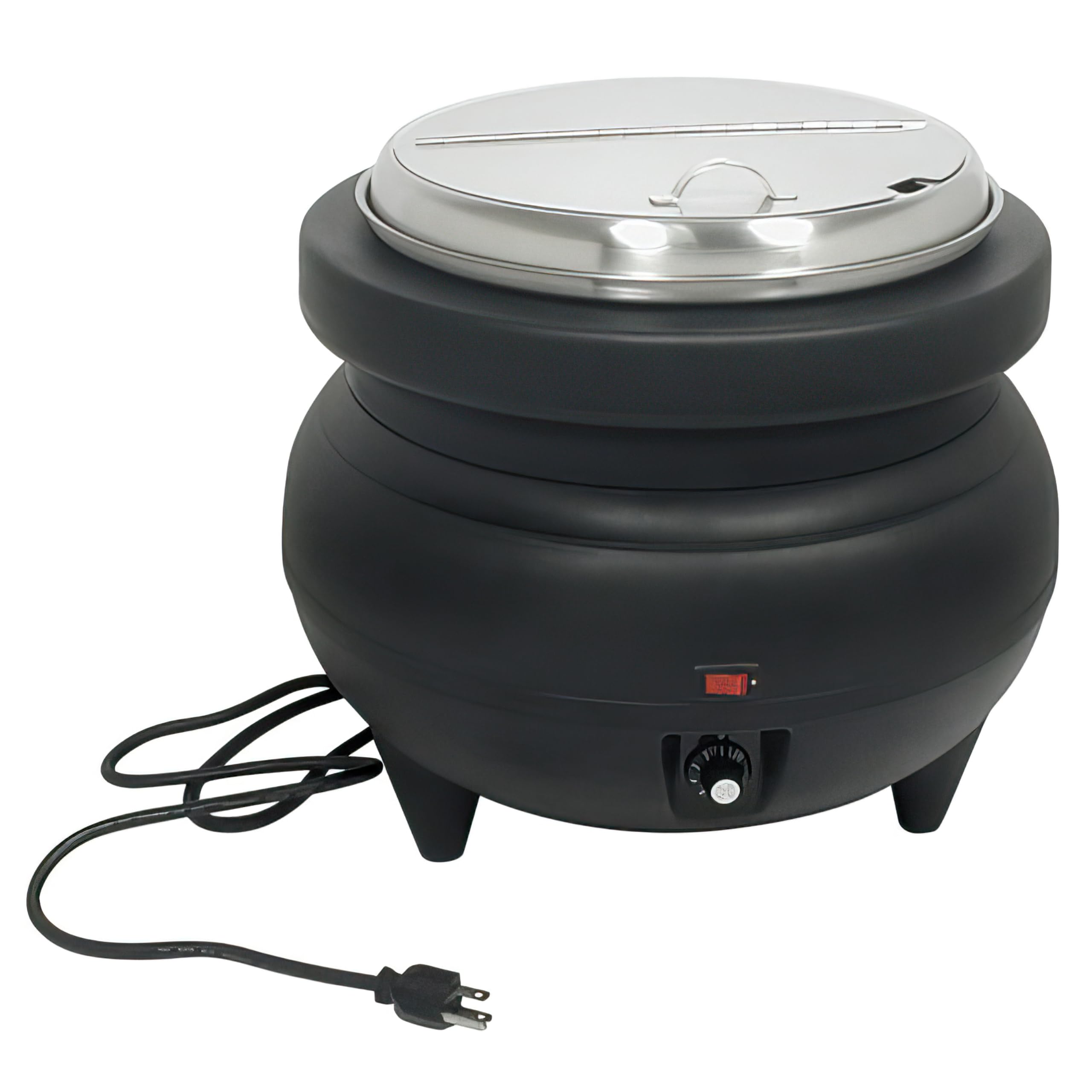Adcraft SK-500W 11.4 Quart Soup Kettle Warmer with Infinite Controls, 120v, Black