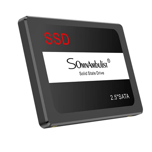 Somnambulist SSD Internal Solid State Drive Disk SATA III 2.5 inch SSD 960GB 2TB Laptop Notebook (Black-960GB)