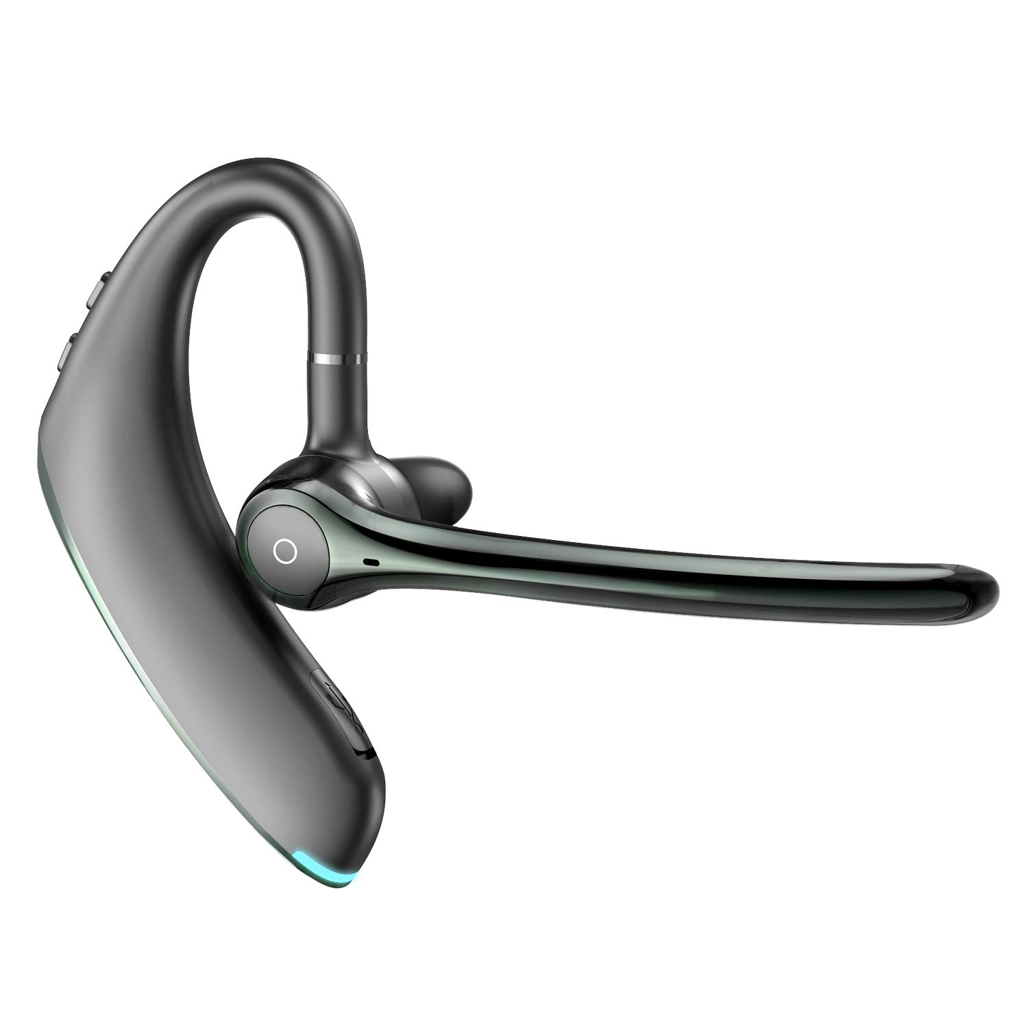 Bluetooth Headset,Wireless Bluetooth Earpiece V5.0 Dual Mic Noise Cancelling Earphone Built-in 2Mic 16Hrs Hands-Free Calling for Driving/Business/Office/Trucker with iPhone Android Cell Phones (Green)