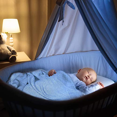 Baby Blanket Flannel, Cozy Throw Blankets for Newborn Infant and Toddler, Super Soft and Warm Receiving Baby Blanket for Crib Stroller (Blue 25 * 32")