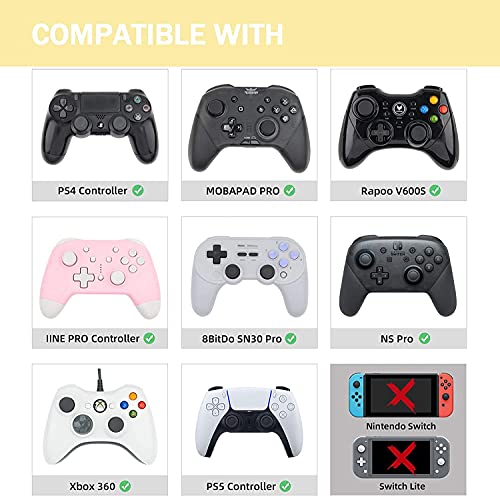 2PCS Analog Thumb Grip Cover, Dualsense Wireless Controller Game Remote Joystick Cap, Magical Non-Slip Silicone Grip Protective Cover, Suitable for PS5/PS4/Xbox one/360/NS PRO