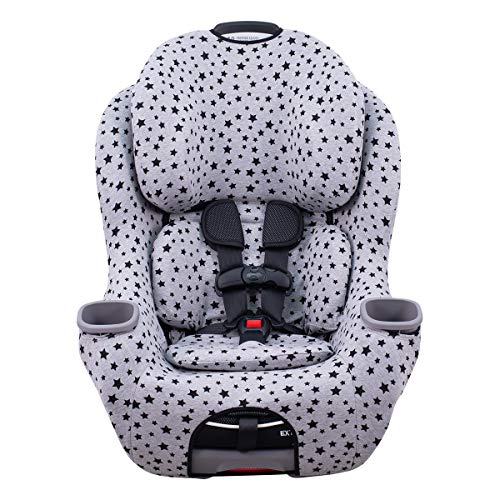 JYOKO Kids Cover Liner for car seat Compatible with Graco Extend2fit, 100% Cotton Made (Black Star)