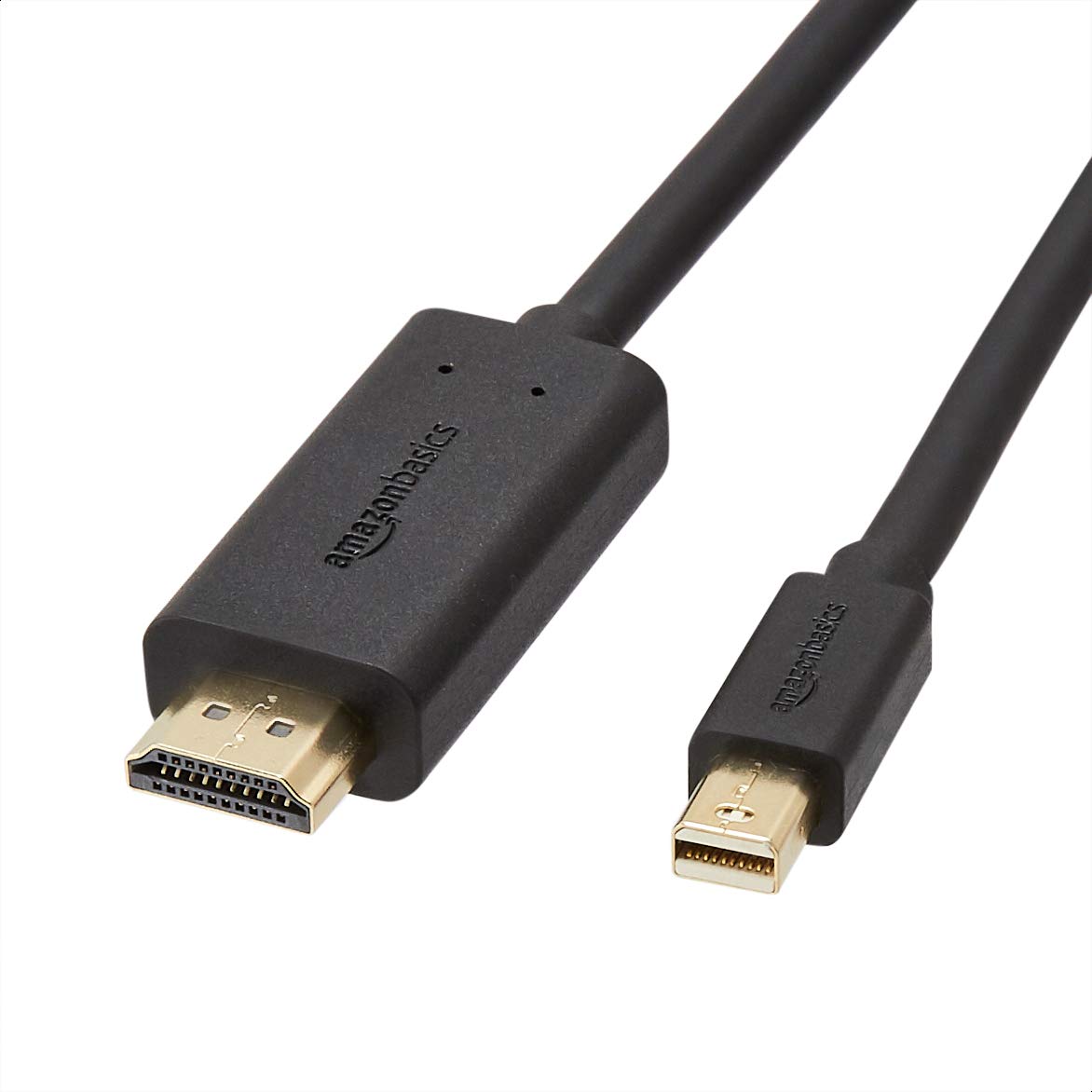 AmazonBasics Mini DisplayPort to HDMI Display Adapter Cable - 6 Feet Bundle with Amazon Basics DisplayPort to HDMI Display Cable - 6 Feet