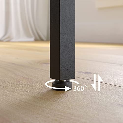 HOOBRO Bar Table and Chairs Set, 47.2” Rectangular Pub Bar Table and 2 Bar Stools, 3-Piece Breakfast Table Set for Kitchen Living Room, Dining Room, Sturdy Metal Frame, Rustic Brown BF52BT01