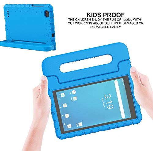 LTROP Onn 7 Inch Tablet Case, Surf Onn 7 Tablet Case, Shockproof Handle Stand Child Proof Case for Walmart Onn 7" Tablet Android 2020/2019 (Model: 100005206/100015685) - Blue