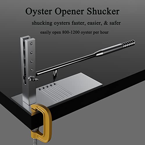 Hoomuda Upgrade Oyster Shucker - Premium Oyster Opener Tool Make Shucking Oysters a Breeze