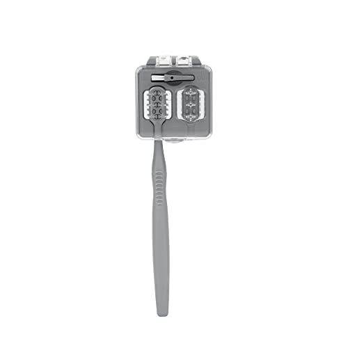 Ooak Eco-Friendly V-Eco Toothbrush with a Replaceable Brush Head System with 1 Additional Replacement Head - Silver Chrome