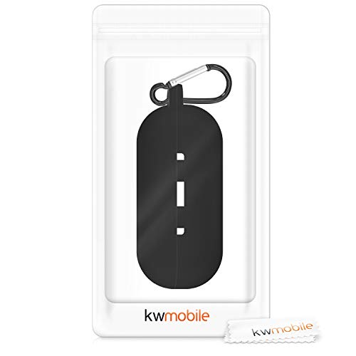 kwmobile Case Compatible with Anker Soundcore Liberty Neo Case - Silicone Cover Holder for Earbuds - Black