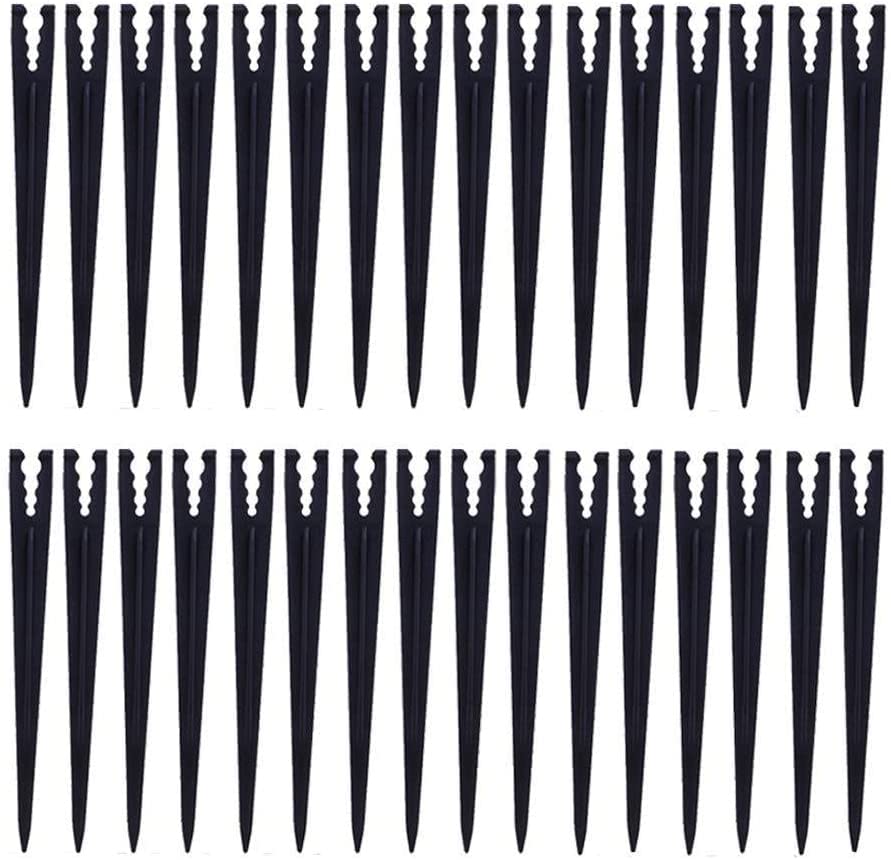 500 Pcs Plastic Irrigation Drip Support Stakes for 1/4-Inch Tubing Hose 4/7 or 3/5 Irrigation Hose Holder&Emitters/Drip Irrigation Kits/Garden Tools for Vegetable Gardens Flower Beds Herbs Garden