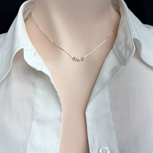 30th Birthday Gift for Women, Sterling Silver 3 Silver Nuggets Necklace, Daughter Birthday Gift, Best Friend 30th Birthday Gift Necklace
