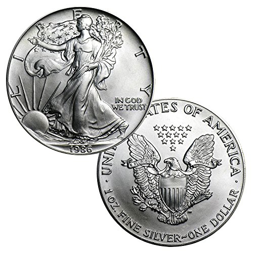 1986 Silver Eagle In US Mint Gift Box $1 Brilliant Uncirculated